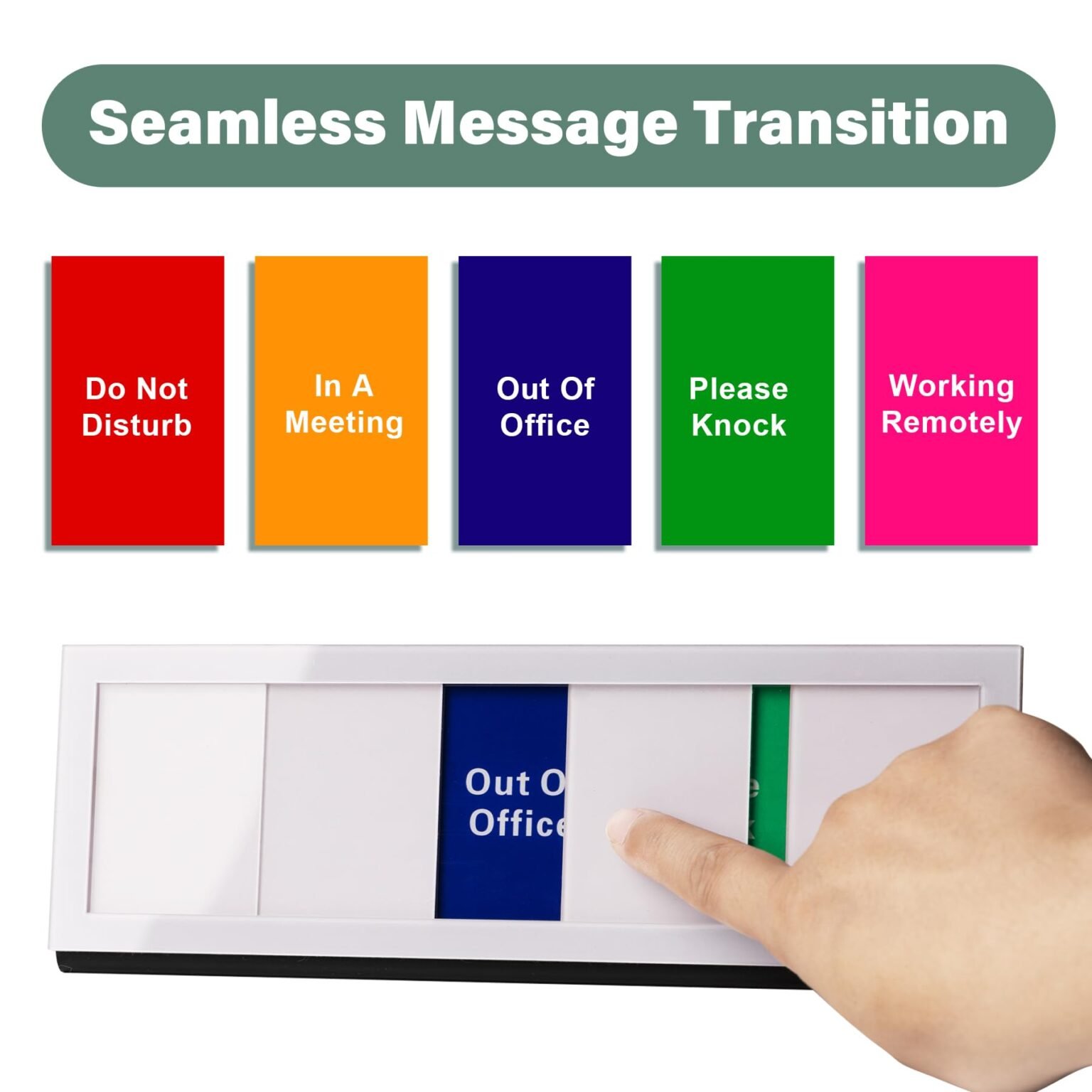 Do Not Disturb Desk Sign with 5 Options – Privacy Sign, Please Knock ...