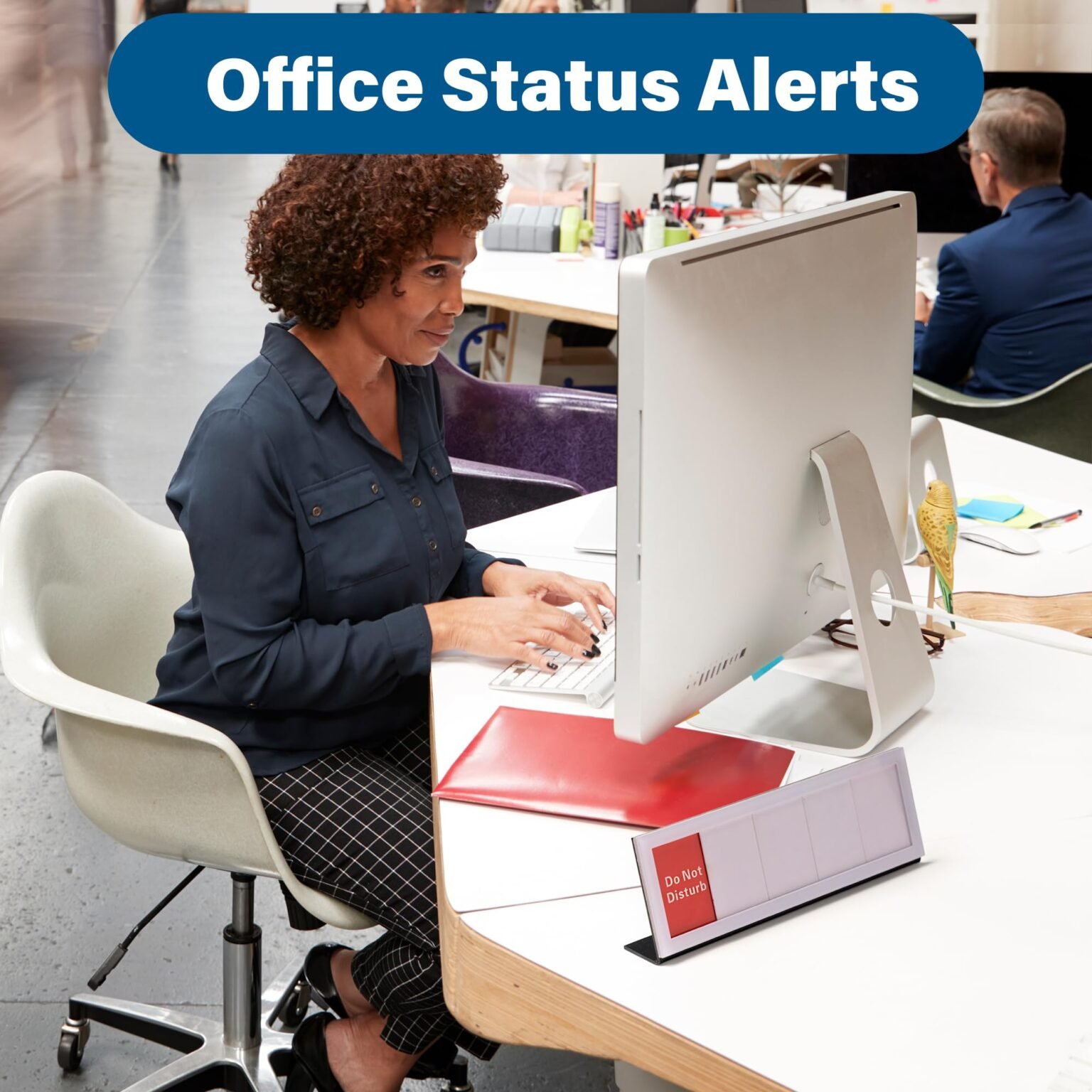 Do Not Disturb Desk Sign with 5 Options – Privacy Sign, Please Knock ...