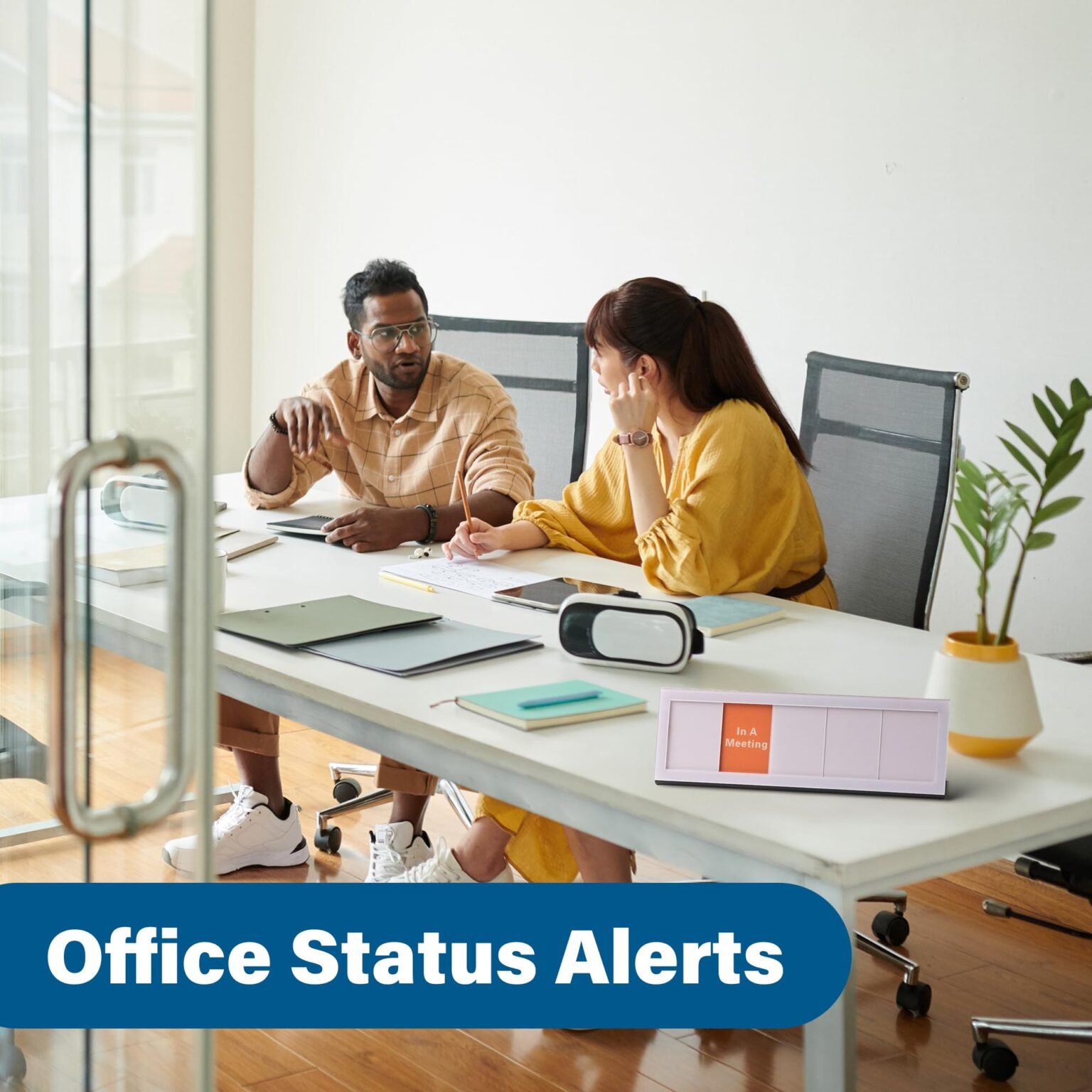 Do Not Disturb Desk Sign with 5 Options – Privacy Sign, Please Knock ...